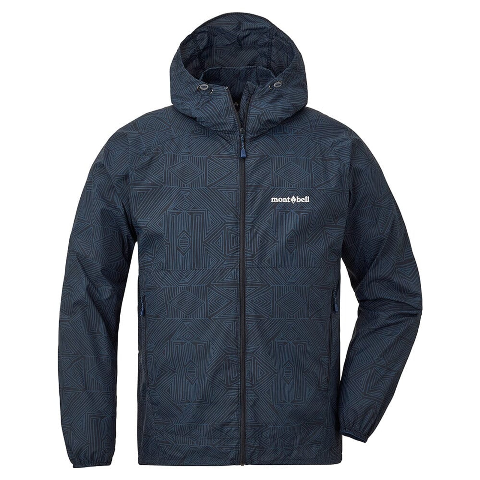 Montbell Wind Blast Print Hooded Jacket Men's - Hillmalaya